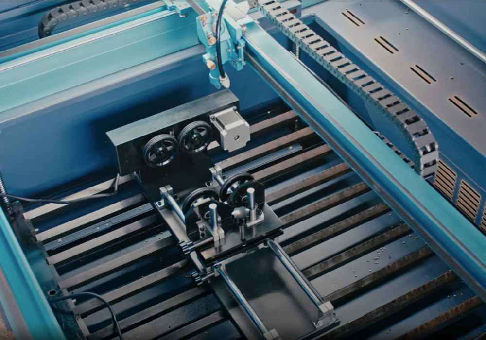 How to Install a Rotary Attachment on OMTech Pronto Laser Machine