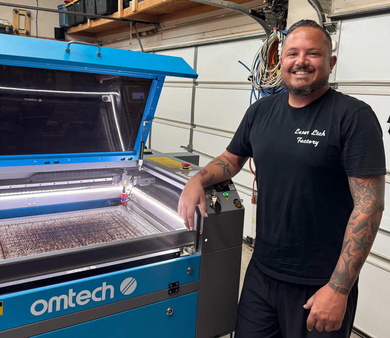 Laser Engraving in San Antonio, Texas | Demo Room Host - Austin P. – OMTech
